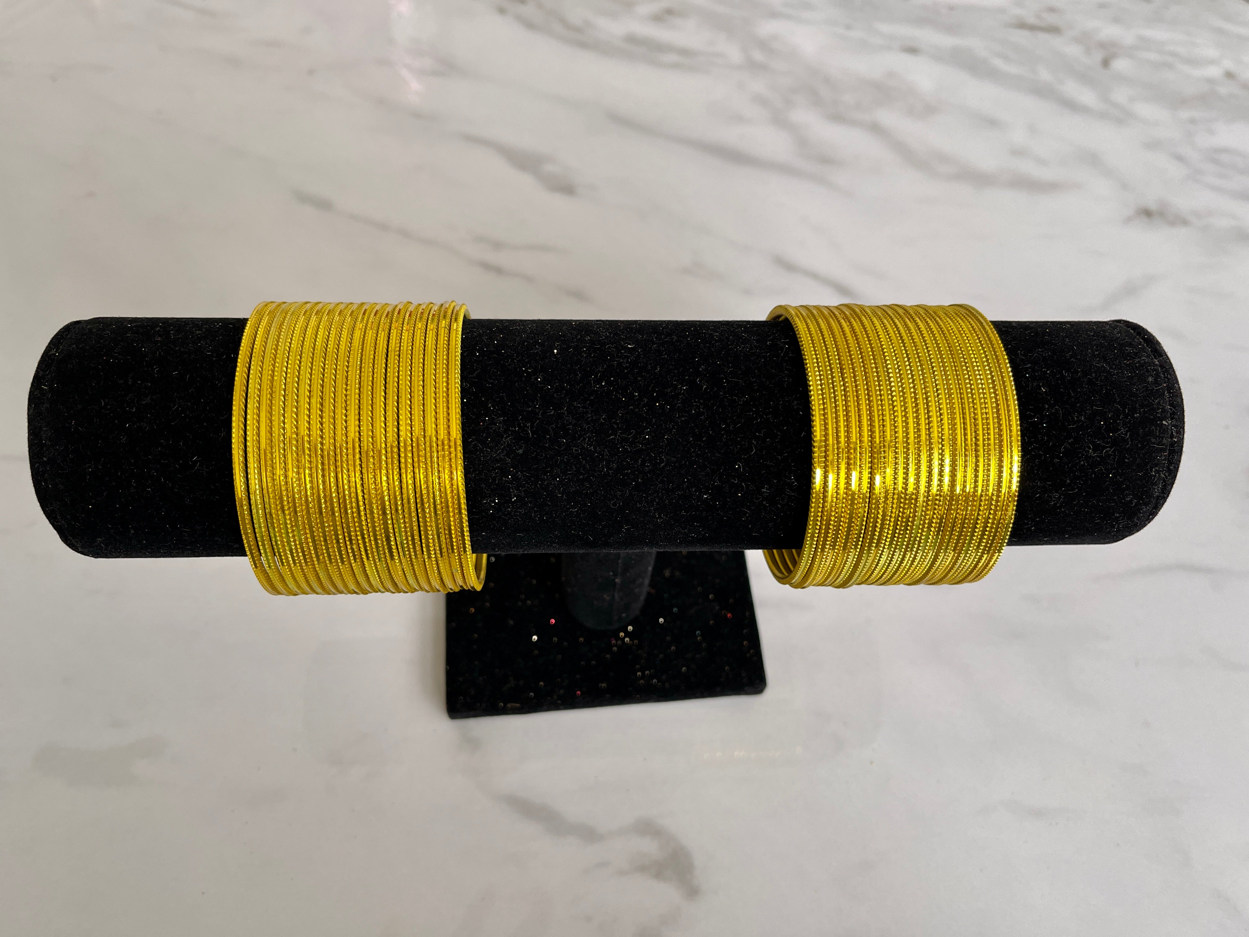 Lemon colour metal bangles – nandikasarees.co.uk