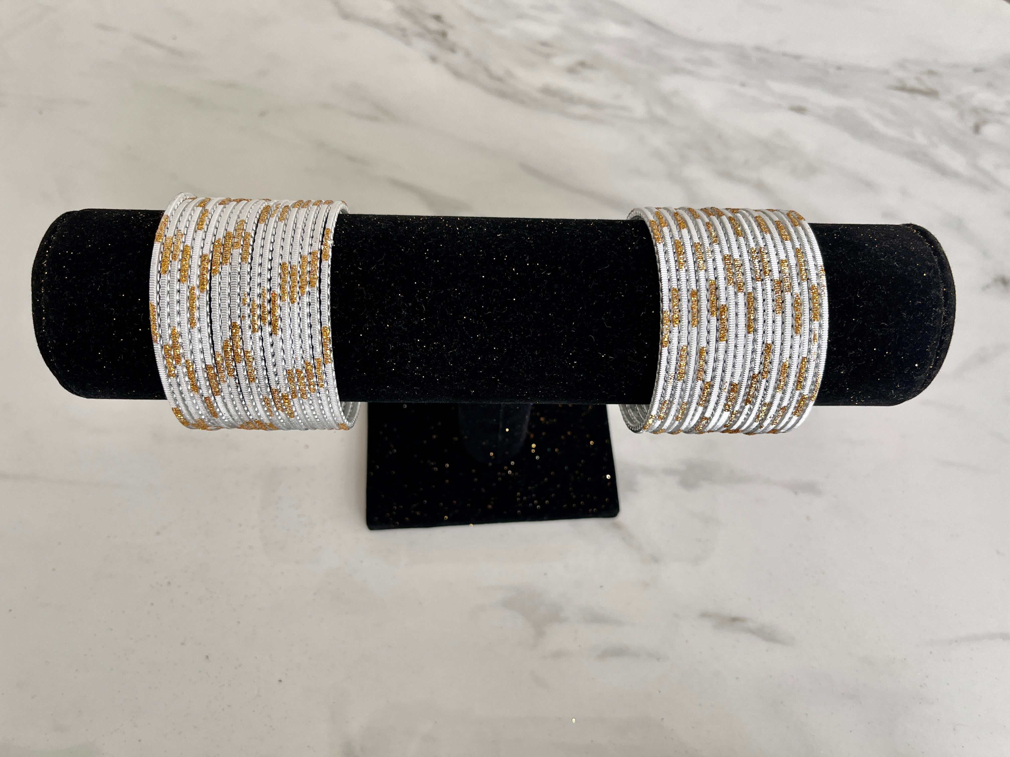 White colour metal bangles – nandikasarees.co.uk