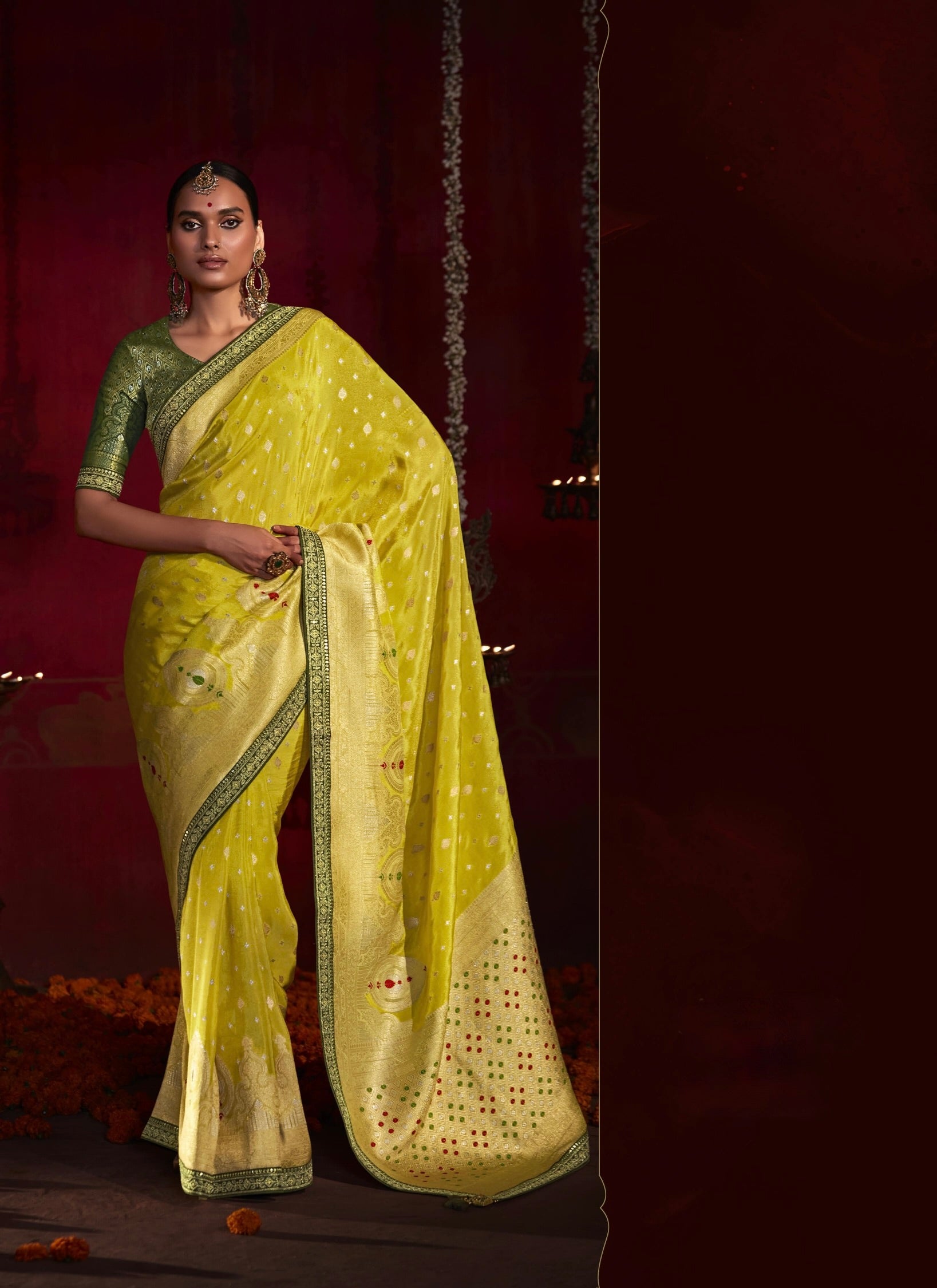 Pure Dola Silk And Attractive Weaving Design – nandikasarees.co.uk